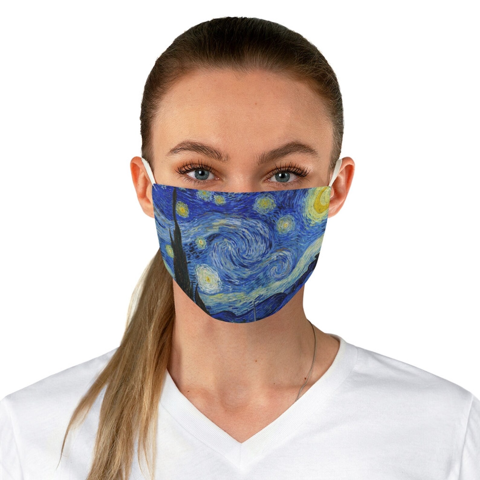 Starry Night Face Mask, Vincent Van Gogh, Fine Art - Etsy
