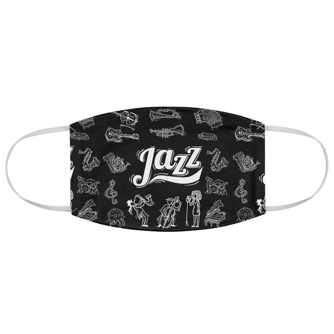 Jazz Music Face Mask - Etsy