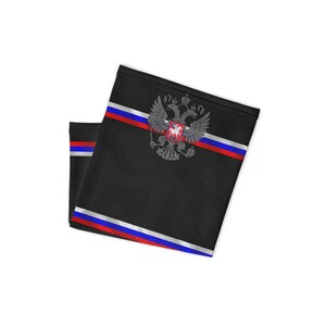 Russian Flag Face Mask Neck Gaiter, Scarf, Headwear, Russia Facemask ...