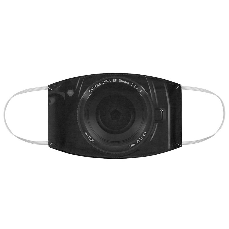 Photographer Face Mask, 50 Mm 1.8 Lens Camera - Etsy