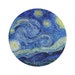 Starry Night Round Rug Vincent Van Gogh Classic Art Rug - Etsy