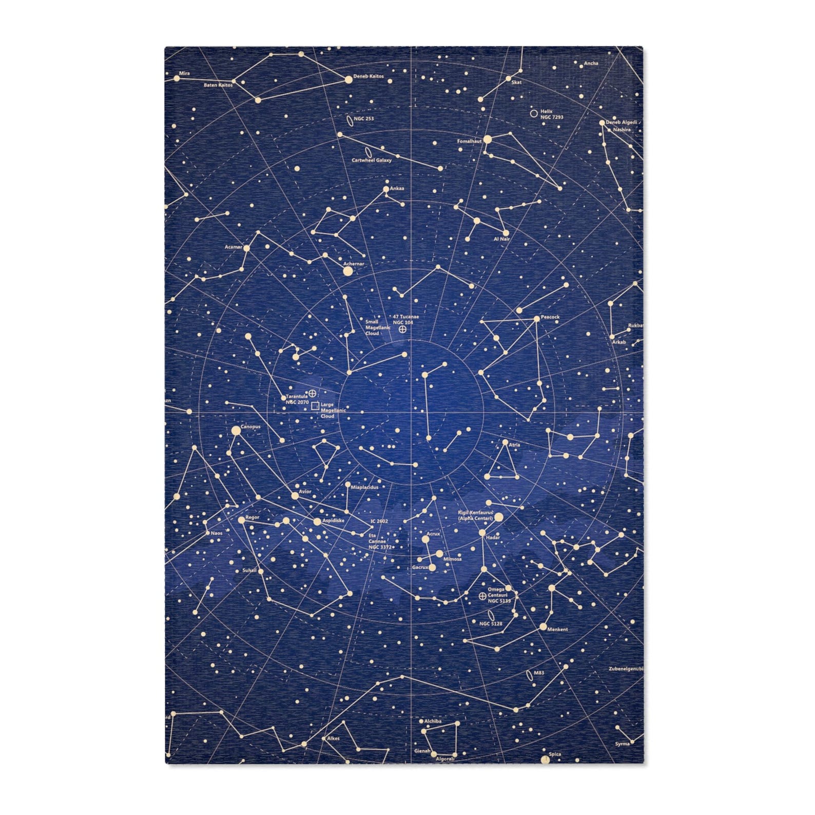 Constellations Area Rug, Stars Planets, Astronomy Night Sky - Etsy