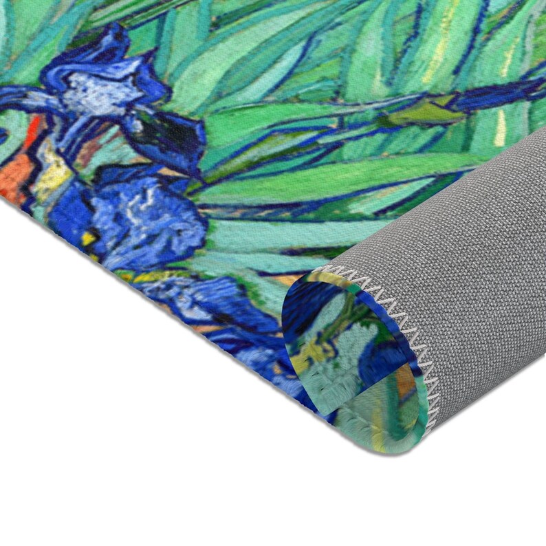 Irises Area Rug Vincent Van Gogh Fine Art Reproduction | Etsy