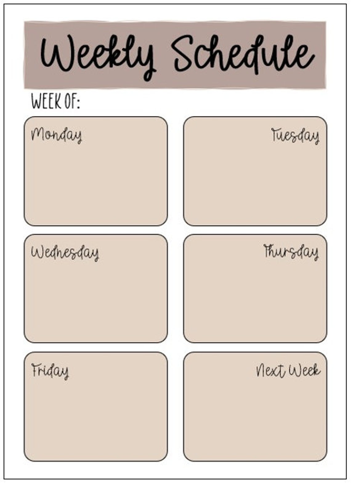 Printable Study Planner - Etsy