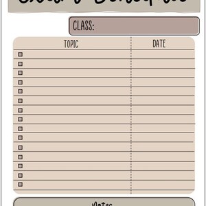 Printable Study Planner - Etsy