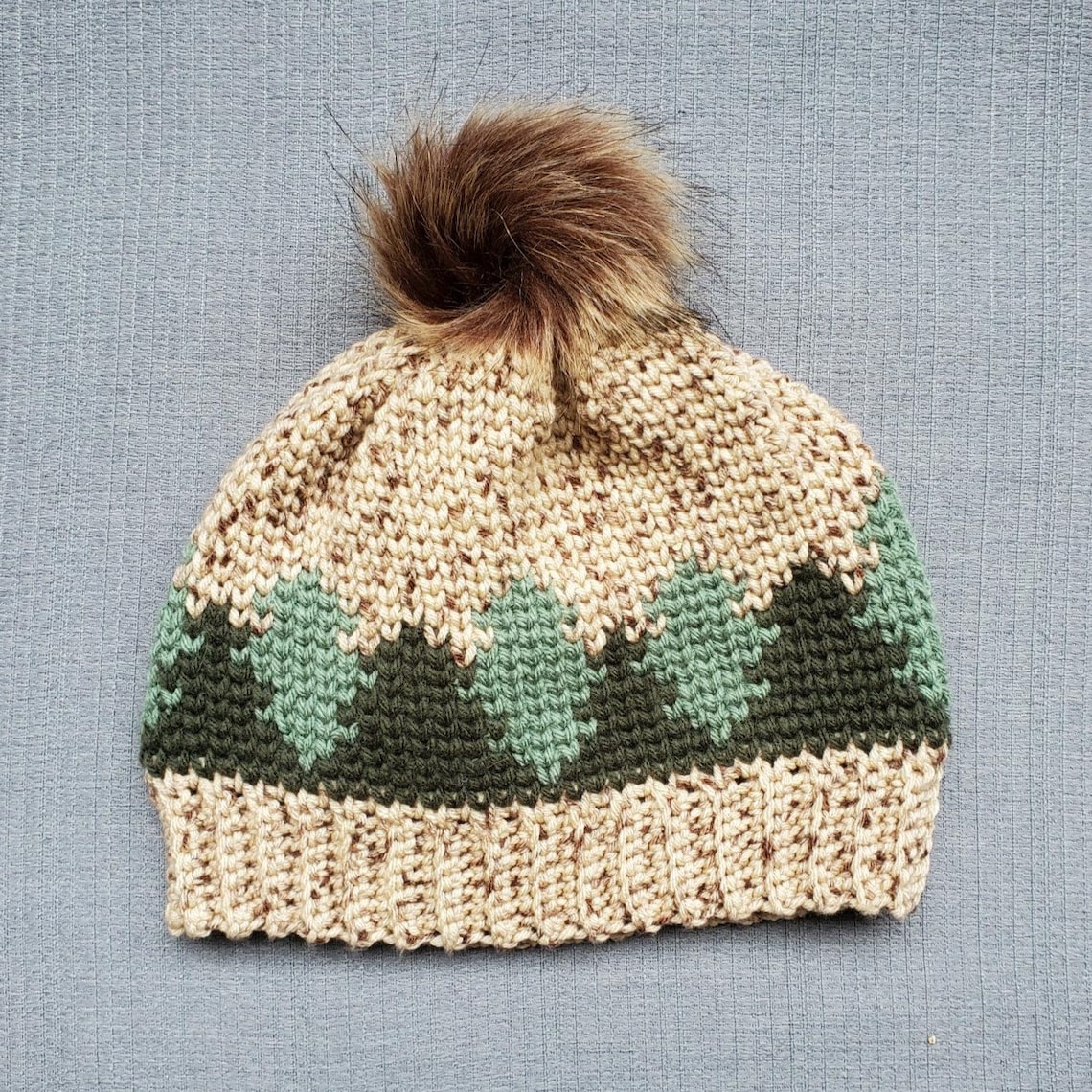 Evergreen Forest Beanie Crochet Pattern - Etsy