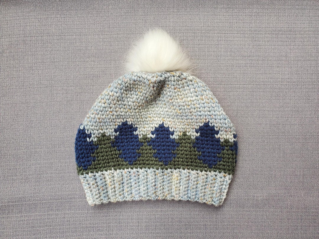 Evergreen Forest Beanie Crochet Pattern - Etsy