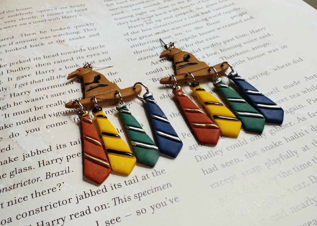 Wizarding House Earrings, House Colors Earrings, Wizarding School ...