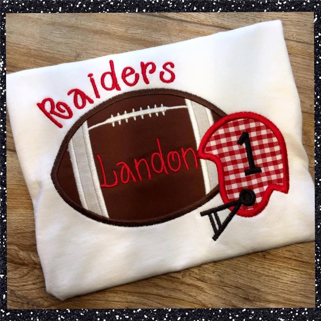 Monogrammed Football Shirt - Etsy