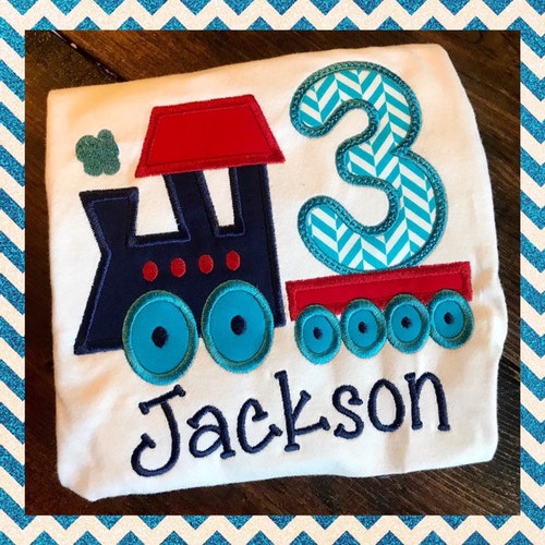 Train Birthday Shirt - Etsy