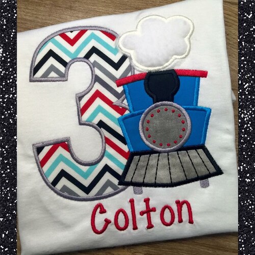 Train Birthday Shirt | Etsy