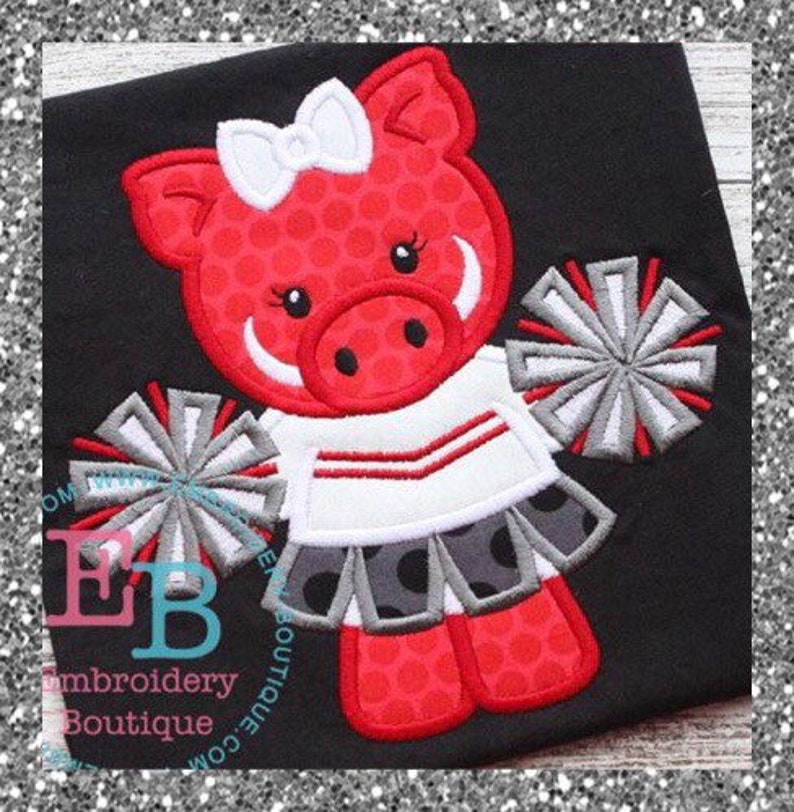 Girls Monogrammed Razorbacks Football Shirt - Etsy