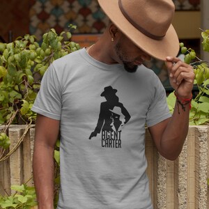 Agent Carter Inspired Silhouette T-shirt / Peggy Carter T-shirt / Adult ...
