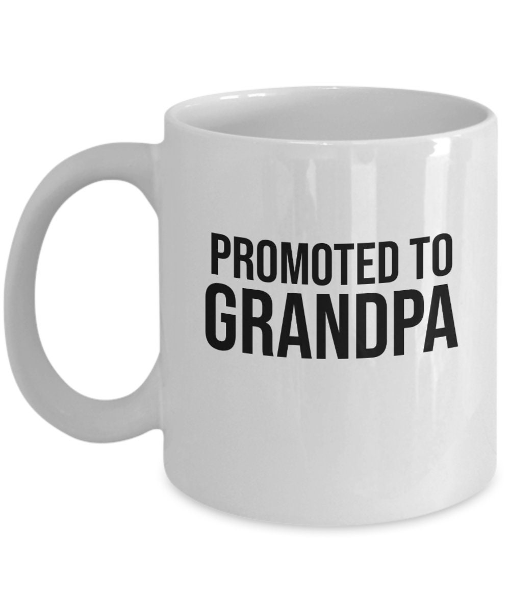 New Grandpa Gift Promoted to Grandpa New Grandparent Mug - Etsy