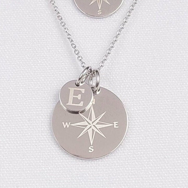 Compass Necklace - Etsy