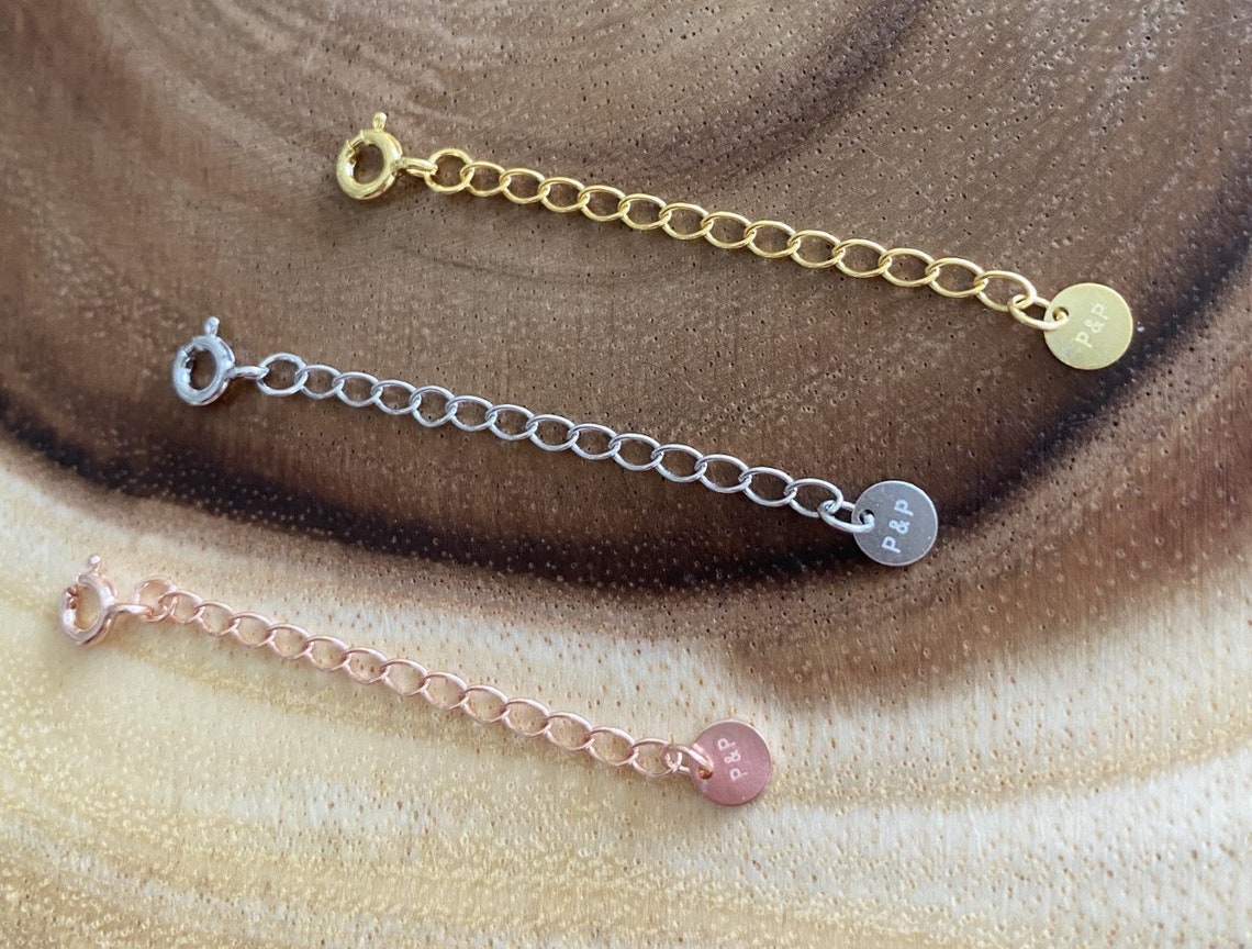 Add on a Necklace or a Bracelet Extender, Removable Extender, 2 ...