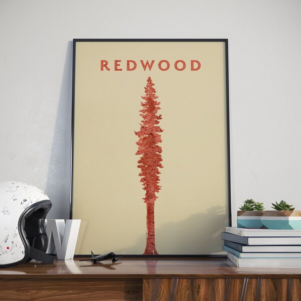Redwood Tree Art - Etsy