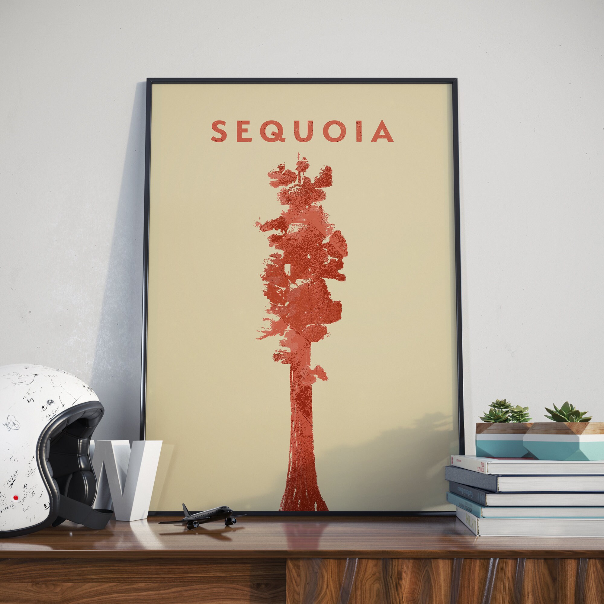Sequoia National Park "big Tree" Poster Art Print - Etsy