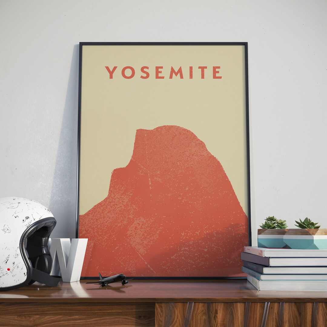 Yosemite National Park "half Dome" Poster Art Print - Etsy