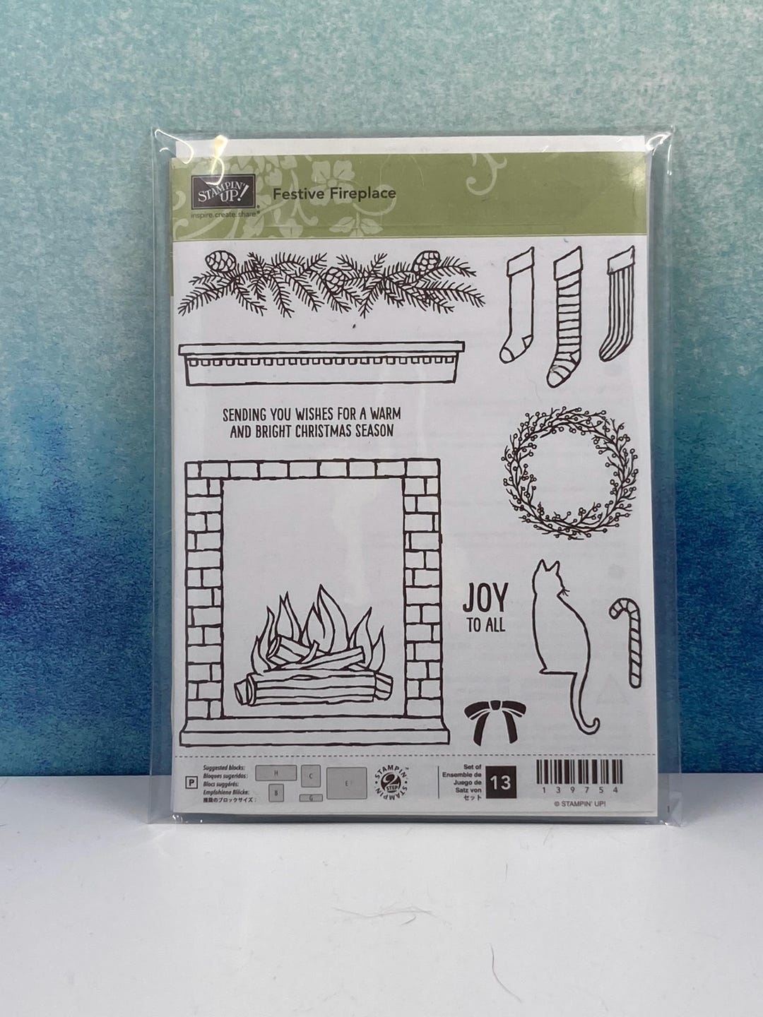 Stampin up Festive Fireplace Stamp and Die Set - Etsy