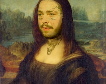 Funny Mona Lisa Post - Etsy