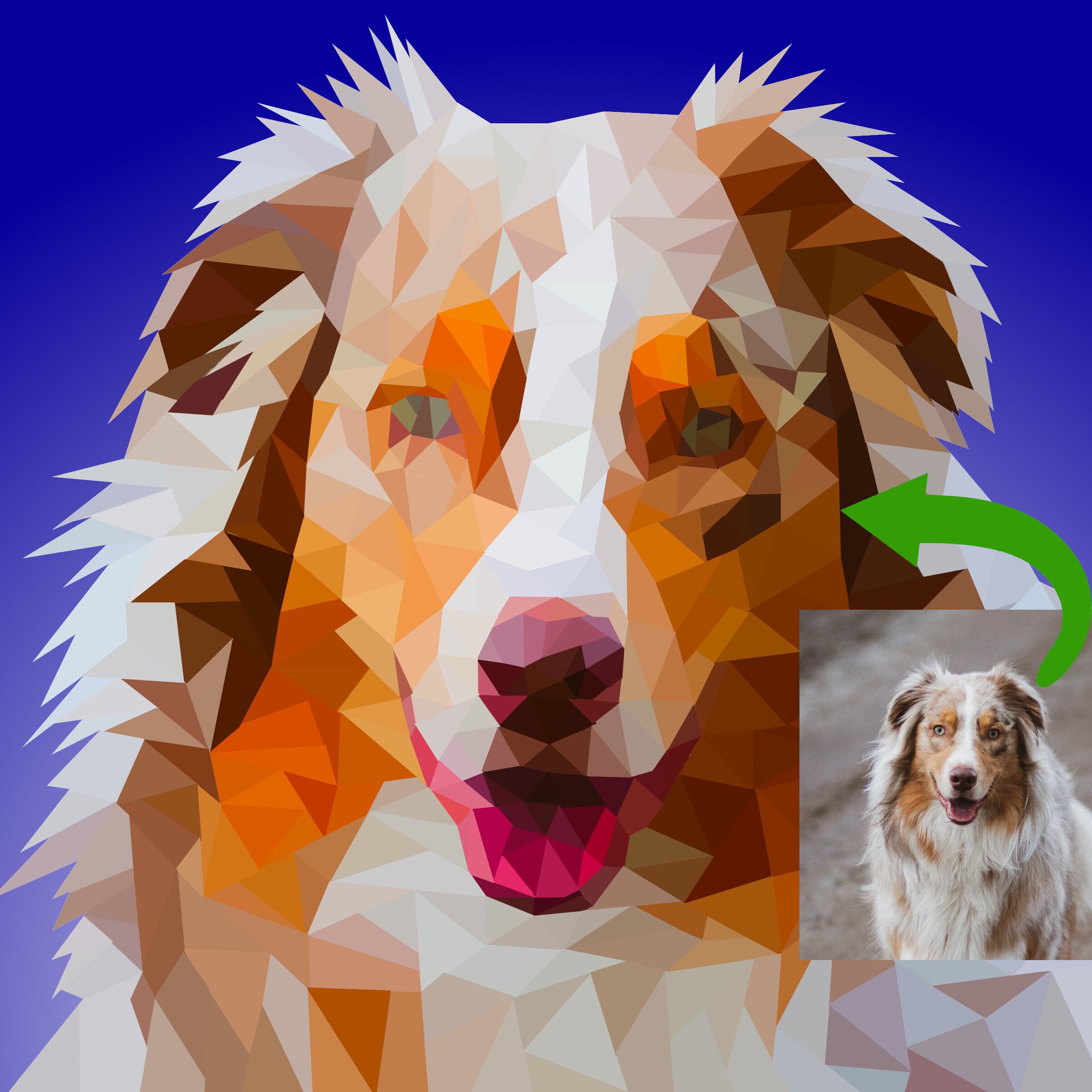 Custom Canvas Low Poly Art Style, Pop Art Personalized Portrait From ...
