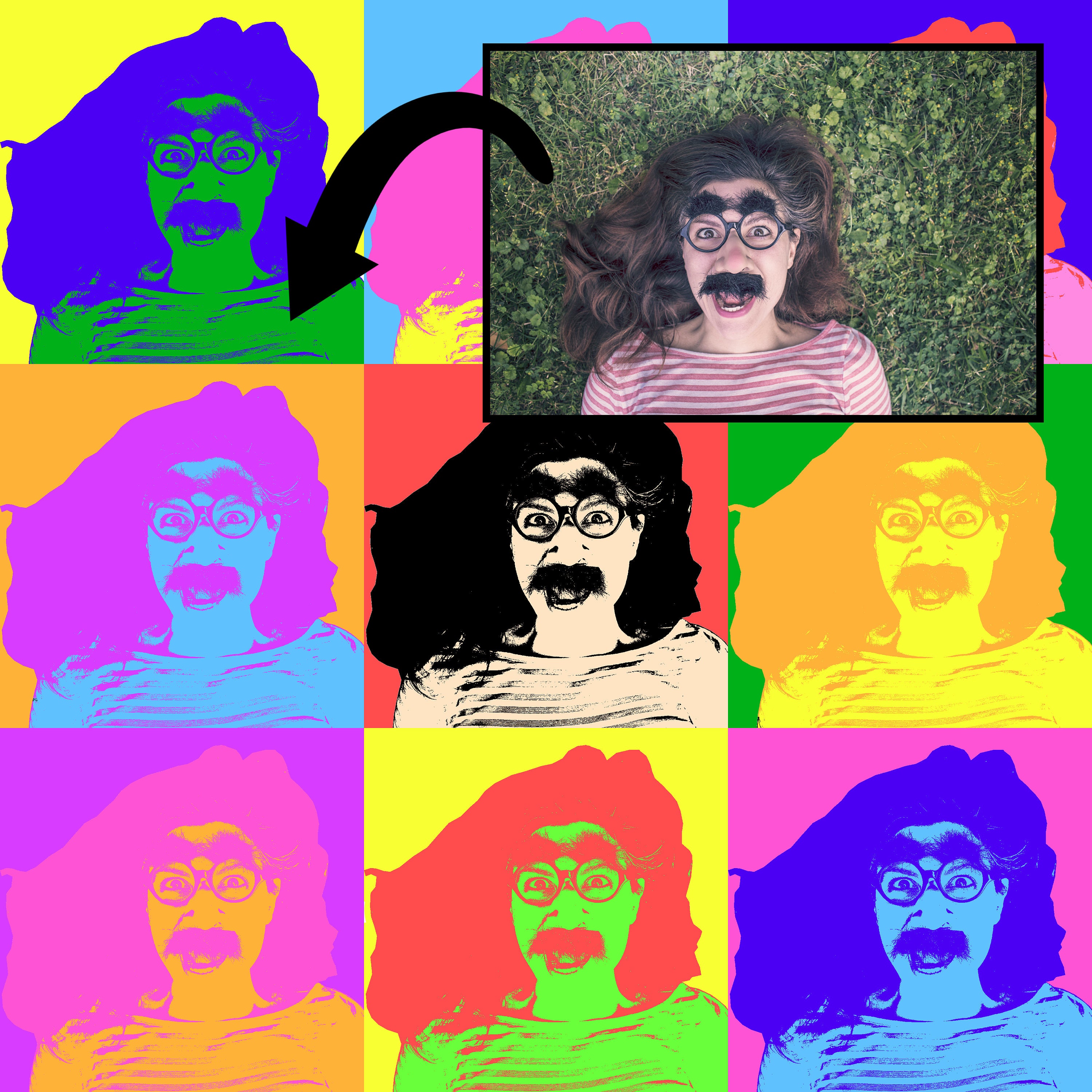 Custom Canvas Andy Warhol Style Pop Art Personalized Photo on - Etsy