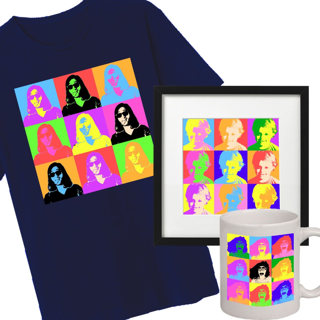 Digital Copy Andy Warhol Style Pop Art Personalized Photo for Birthday ...