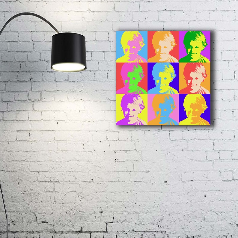 Custom Canvas Andy Warhol Style Pop Art Personalized Photo on | Etsy