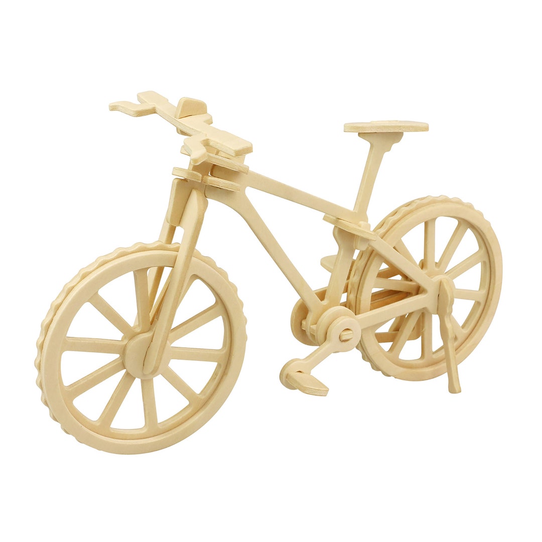 Hands Craft DIY 3D Wood Puzzle: Bicycle DIY Kids Craft, Kids Puzzle ...