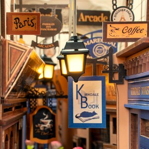 DIY Miniature Book Nook Kit | Paris Arcade Date W/ Dust Cover and LED ...