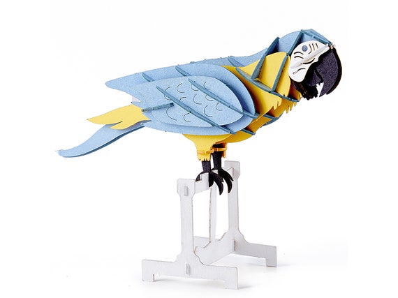 3D Paper Puzzle: Macaw | Etsy