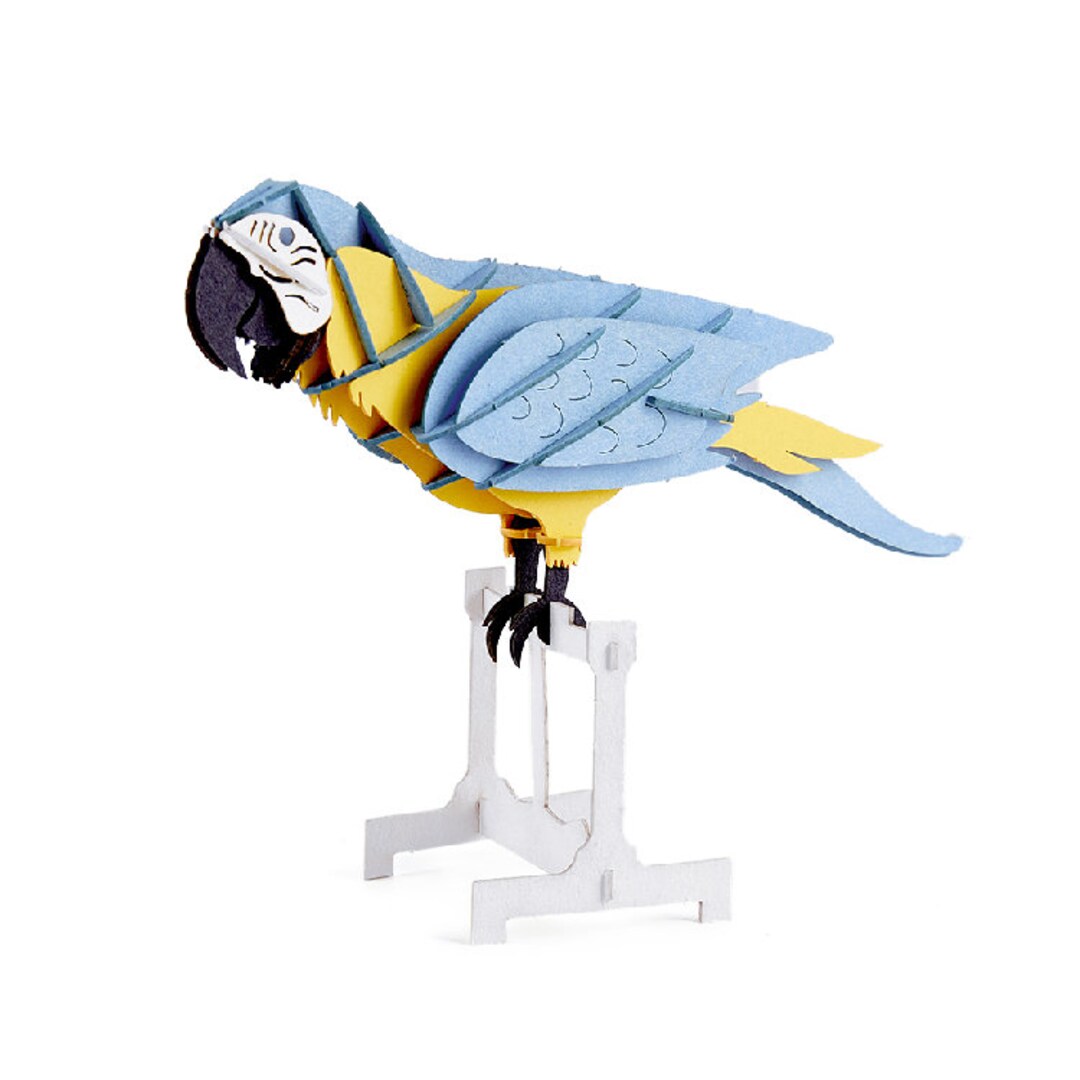3D Paper Puzzle: Macaw - Etsy
