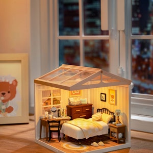 DIY Miniature House Kit | Sweet Dream Bedroom - Etsy