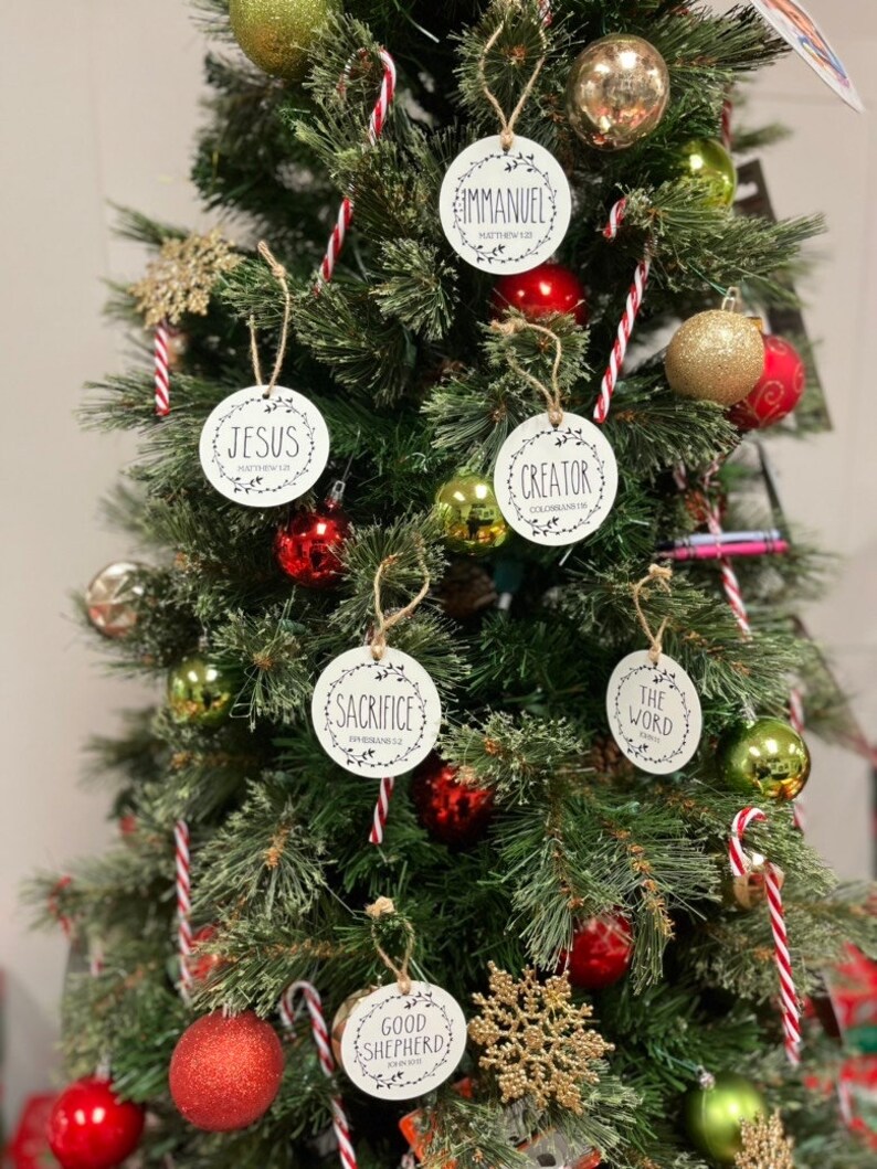 25 Names of Jesus Advent Ornament Set/ Ornaments for - Etsy