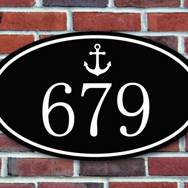 Coastal House Number - Etsy