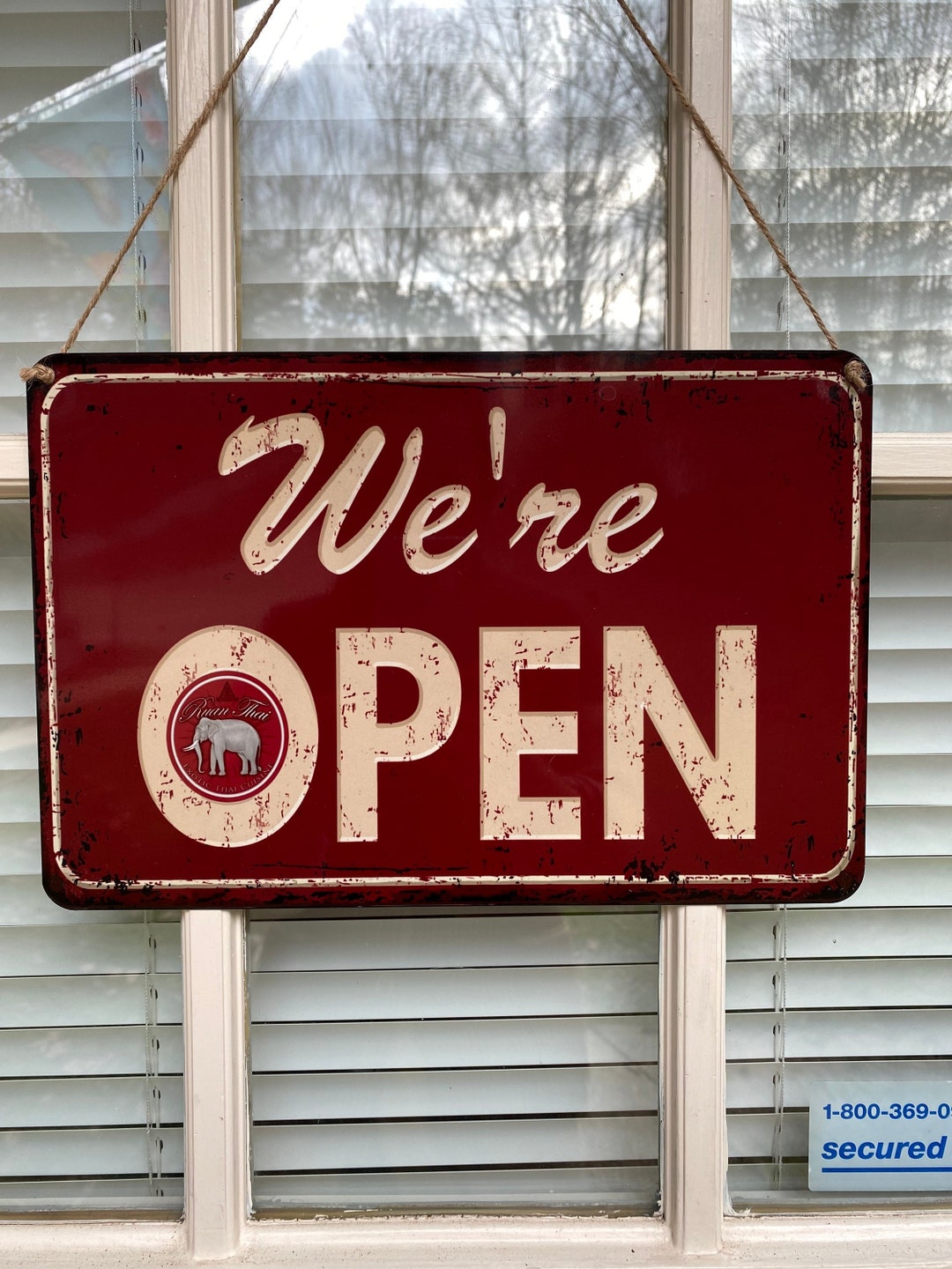 Custom Restaurant Open Sign: Personalized Aluminum Business Decor (8x12 ...