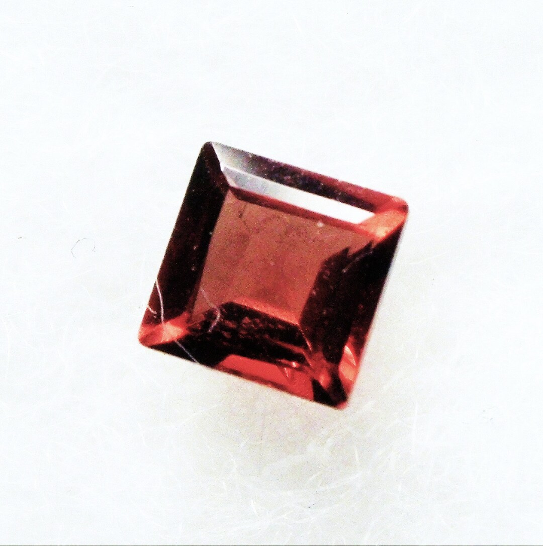 Very Nice 4 Mm Square Cut Mozambique Garnet - Etsy