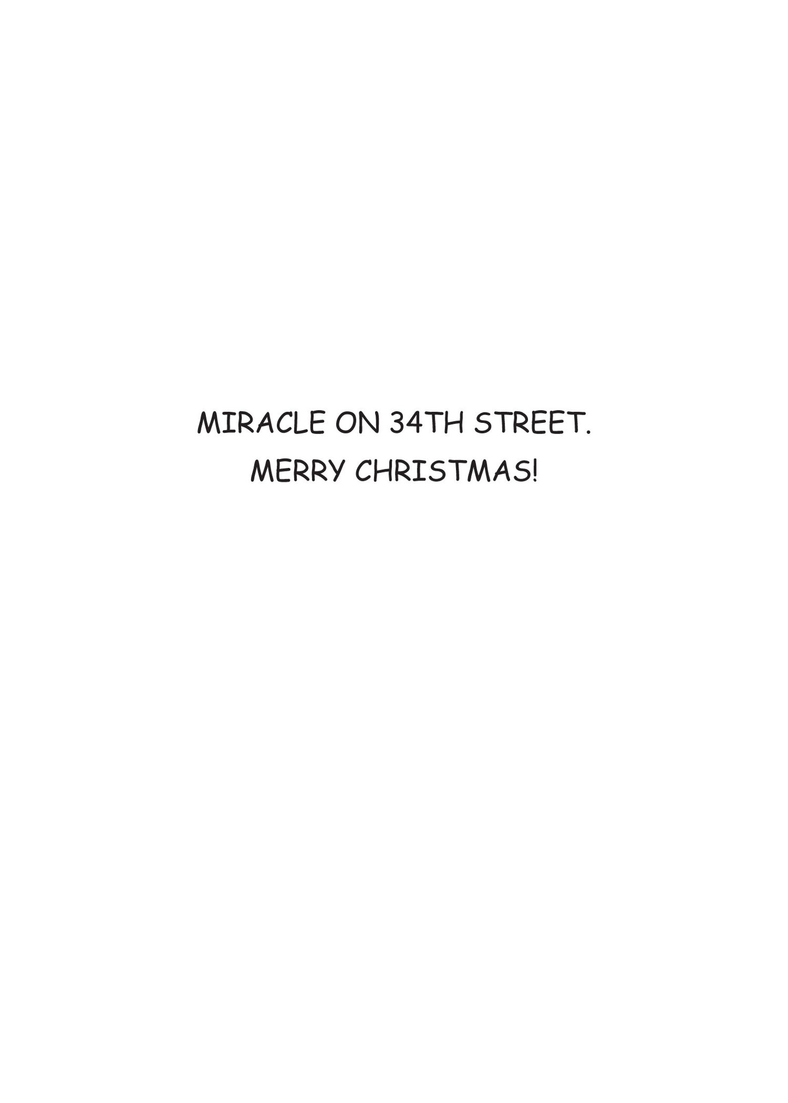 Miracle on 34th Street Adult Christmas Card by Vash Designs 1513 - Etsy