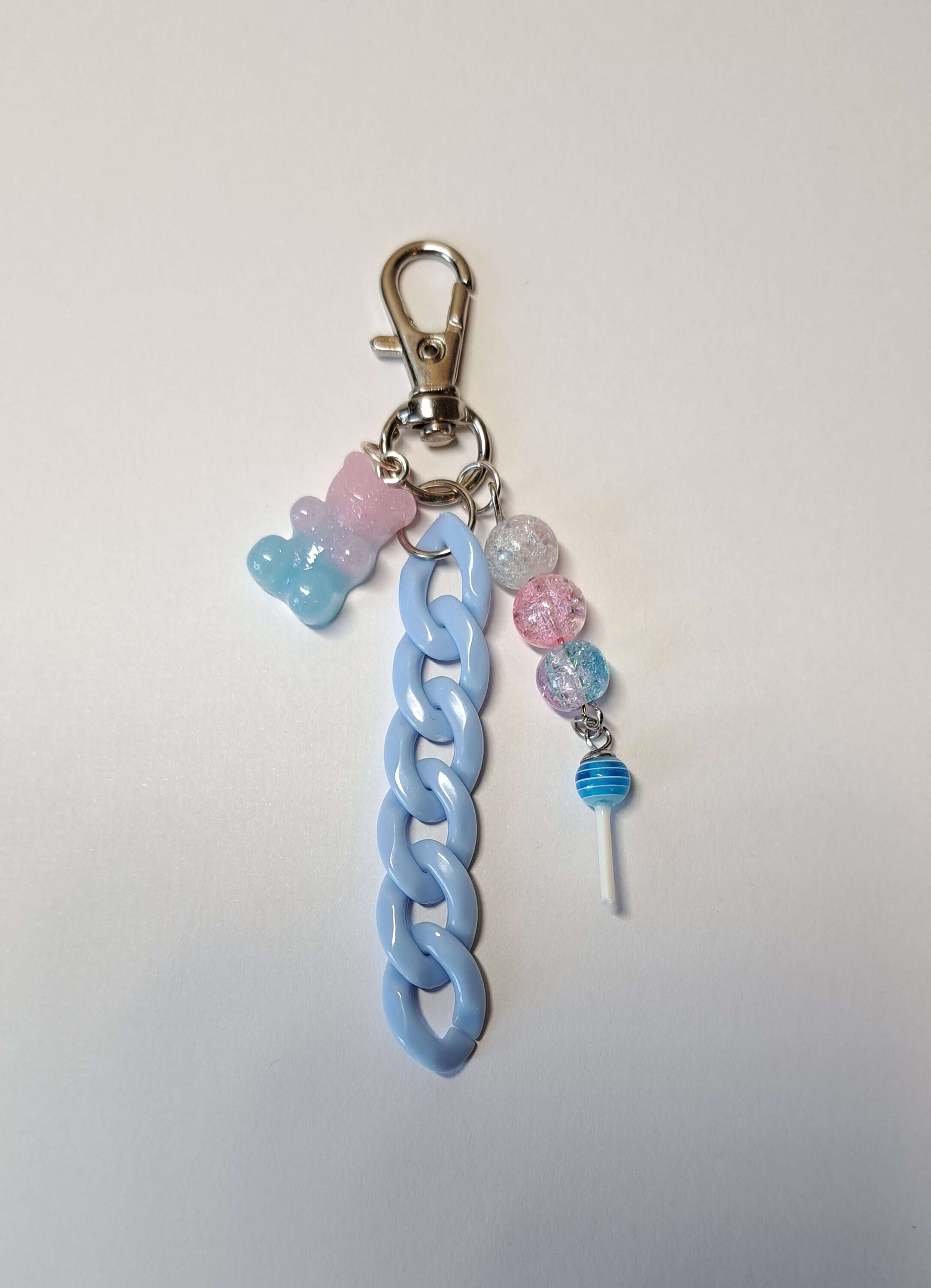 Cute Candy Gummy Bear Charm Keychains - Etsy