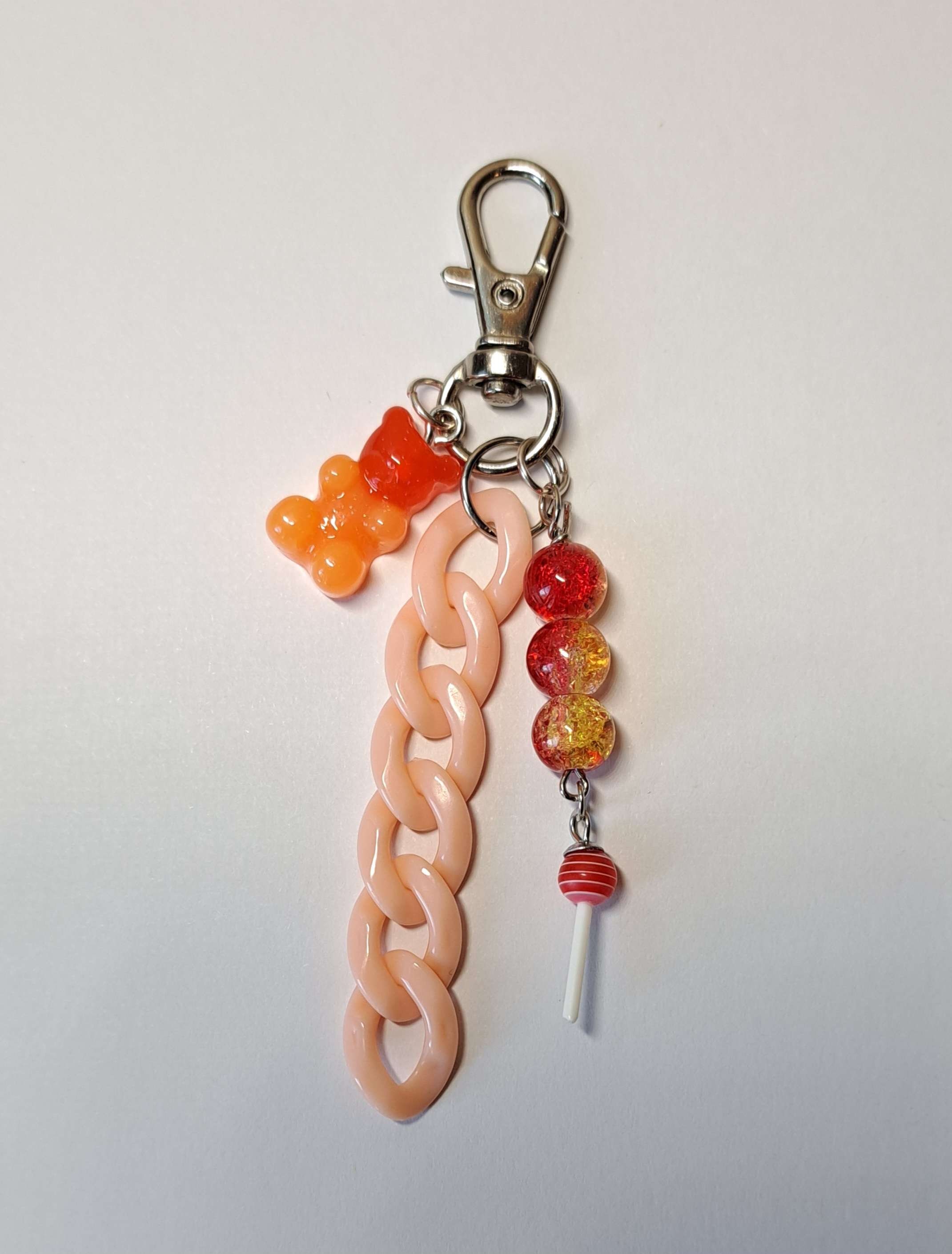 Cute Candy Gummy Bear Charm Keychains - Etsy
