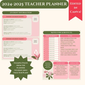 Printable Editable Digital Teacher Planner for 2024-2025 School Year ...