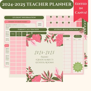 Printable Editable Digital Teacher Planner for 2024-2025 School Year ...