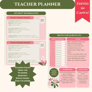 Printable Editable Digital Teacher Planner for 2025-2026 School Year ...