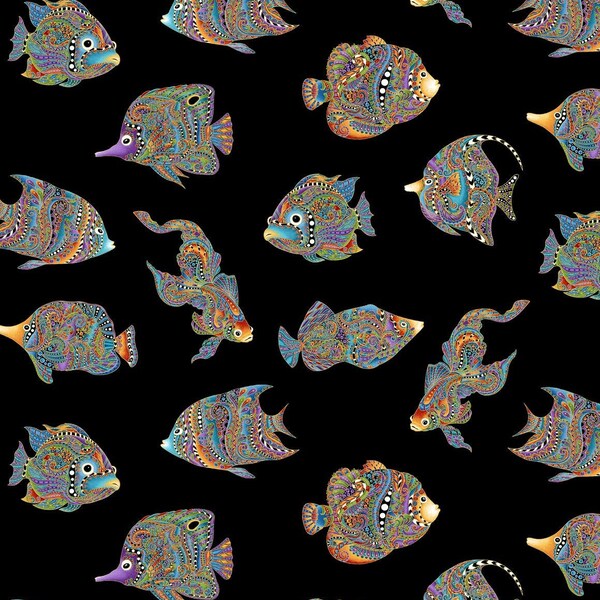 Tropical Fish Fabric - Etsy