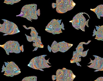 Tropical Fish Fabric 30 Cute Tropical Fish by Lillyarts Summer Rainbow ...