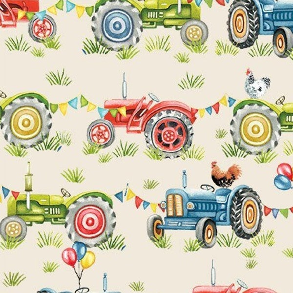 Tractor Fabric - Etsy