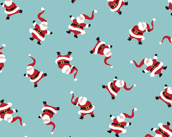 Santa Fabric Santa Claus Lane Dancing Santasby Riley Blake - Etsy