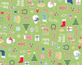 Riley Blake Christmas Fabric | Etsy