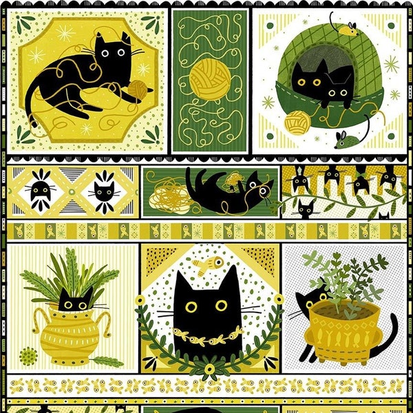 Cat Quilt Panel - Etsy